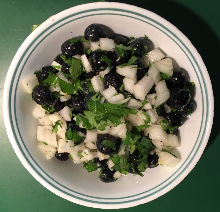 Planked Swordfish with Blueberry Jazz – julienne.red