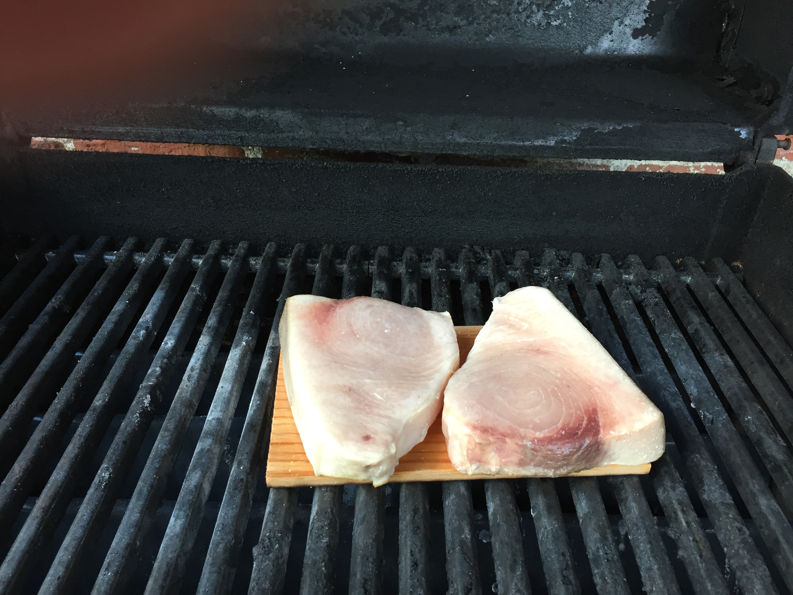 Planked Swordfish with Blueberry Jazz – julienne.red
