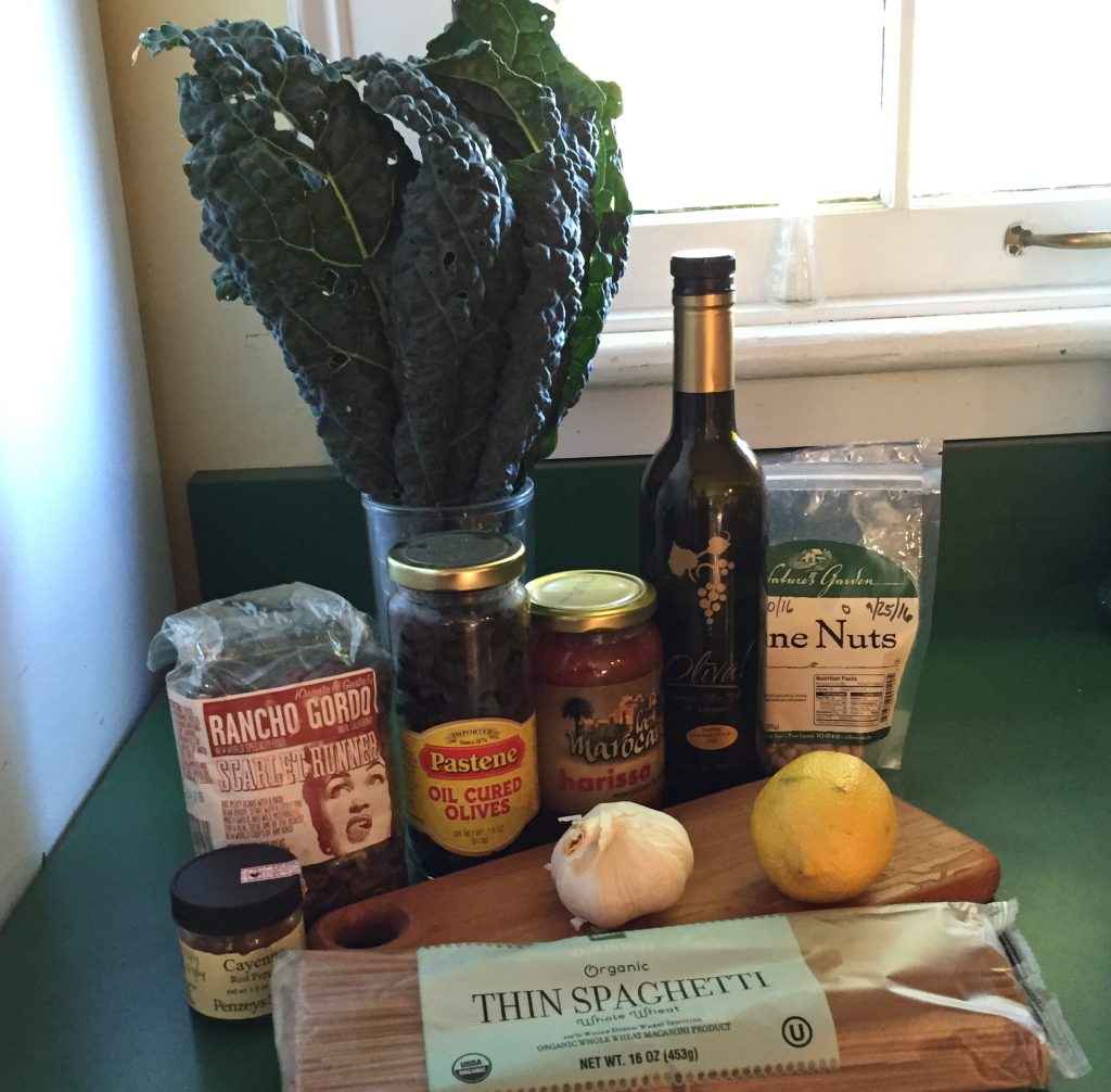 Harissa Spaghettini With Scarlet Runners – julienne.red