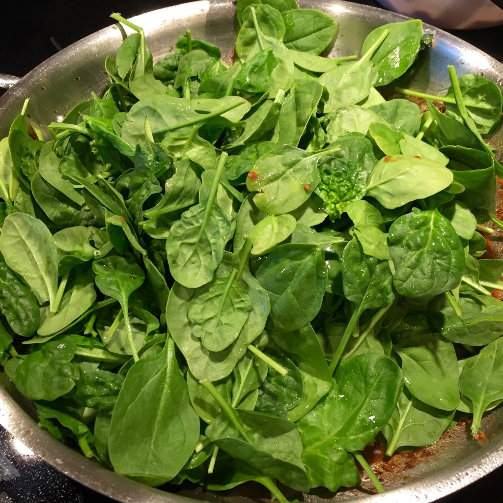 Sichuan Style Shrimp with Spinach – julienne.red