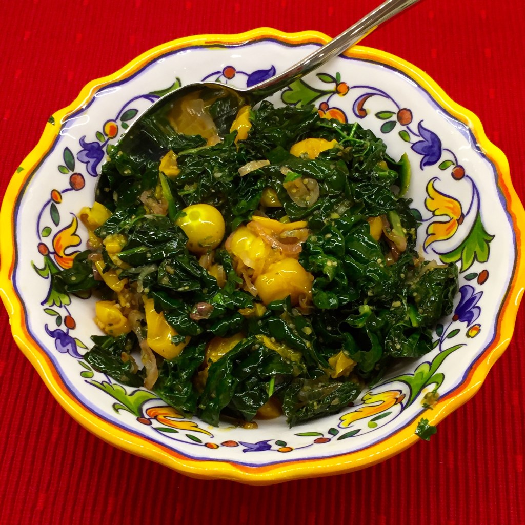 Kale with Golden Gooseberries – julienne.red
